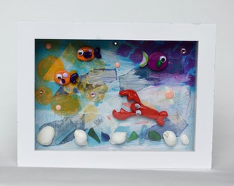 Fish shadow box | Etsy