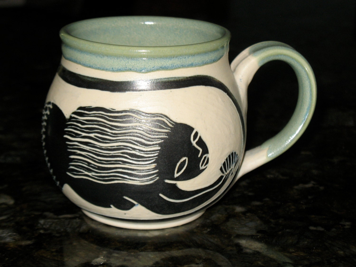 Items similar to Green Mermaid Mug on Etsy