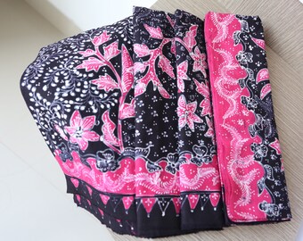 Hand painted Indonesian batik fabric batik fabric by alusIndonesia