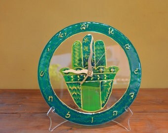 Wall Clock David Star Bat Mitzvah gift Bar Mitzvah by Madbekatja