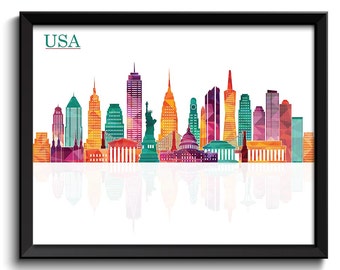 Usa landmarks | Etsy
