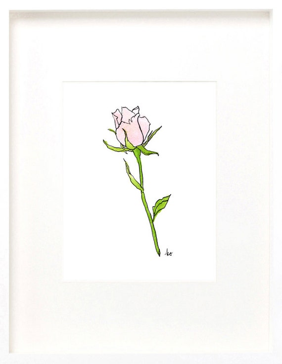 single pink rose pink rose print single rose print