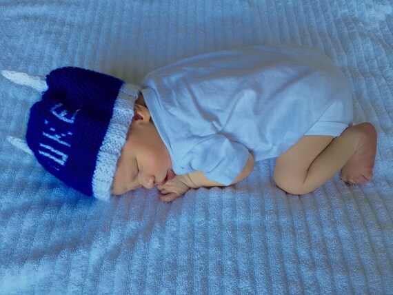 Blue Devil Hat by BhuasBoutique on Etsy