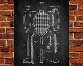 Tennis wall art | Etsy
