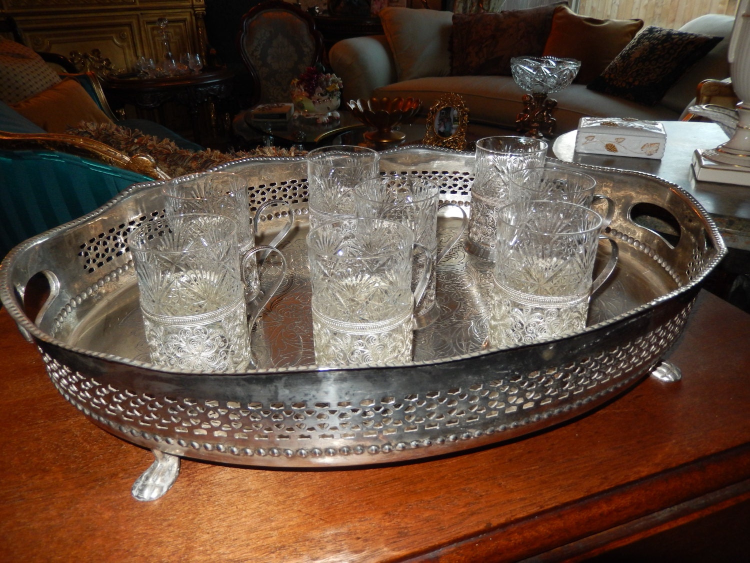 INDIA SILVER PLATED Tray – Haute Juice