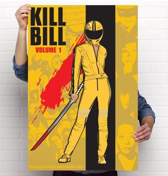 Kill Bill Limited Edition Movie Poster Blood by BlackBrickPrints