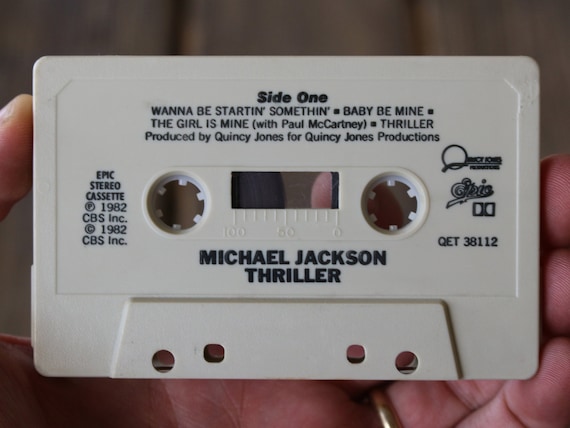 Michael Jackson Thriller Cassette Tape 1982 Original US