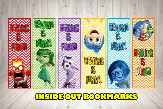 Items similar to INSIDE OUT BOOKMARKS.Inside out printable bookmarks ...