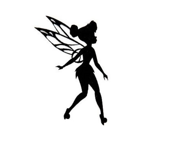 Tinkerbell Vinyl Decal Logo Disney Princess by JediVinylDesign
