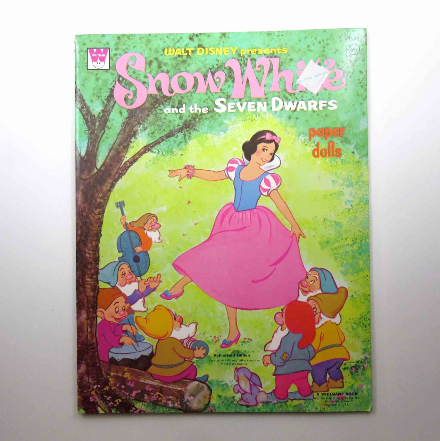 Vintage 1970s Walt Disney Presents Snow White and the Seven