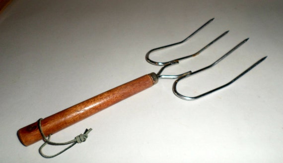 Vintage Garden Fork Gardening Tool Small Pitchfork Hand