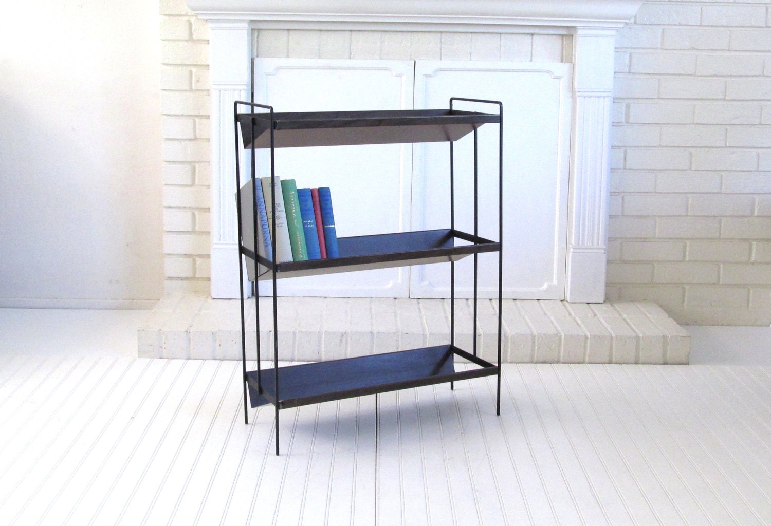 Mid Century Modern Slanted Book Shelves, Erecta Shelf – Haute Juice