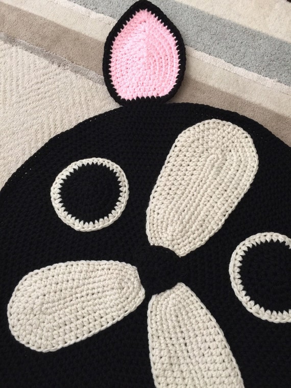 French Bulldog/Boston Terrier Rug by PeanutButterDynamite on Etsy