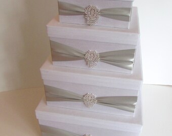 Wedding Card Box Wedding Card Gift Card by LaceyClaireDesigns