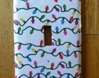 Items similar to Knitted into string of Christmas Lights on Etsy