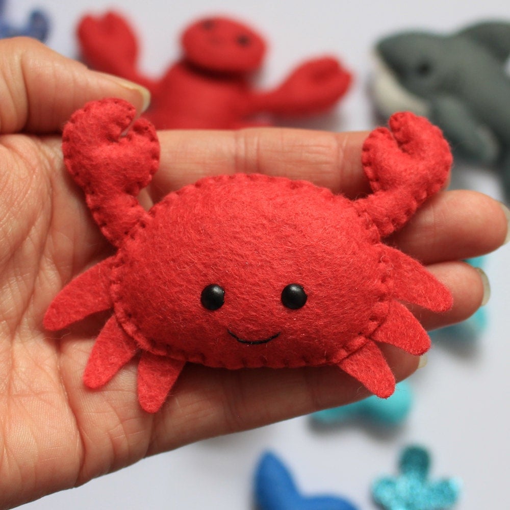 Sea Creatures felt softies pdf pattern, sew sweet, instant download ...