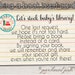 Bring a Book Insert Card Library Baby Shower by parchmentpath