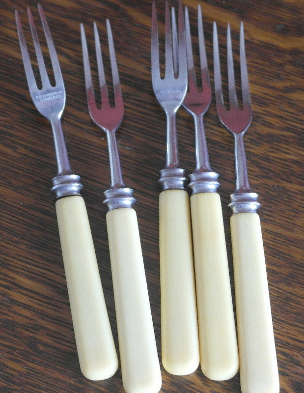 set of 5 vintage tea forks – Haute Juice