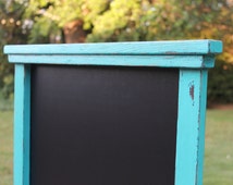 LARGE RUSTIC CHALKBOARD. 28" X 21". Distressed Frame, Shabby Chic Wall ...