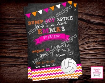 Volleyball birthday | Etsy