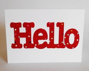 hello. Vinyl Decal
