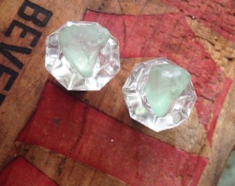 Beach glass knob | Etsy