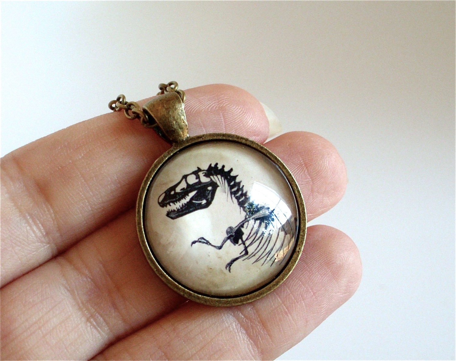 Dinosaur Necklace T Rex Necklace by TheLysineContingency on Etsy