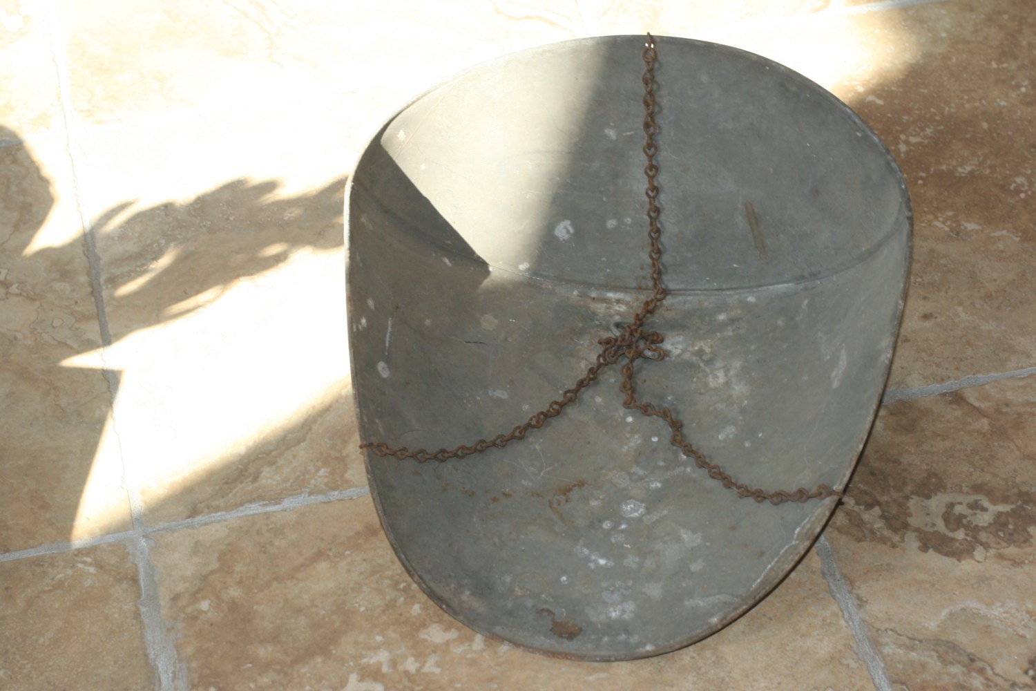 Hanging Galvanized Basket, Scale Basket, Old Basket, Garden Decor ...