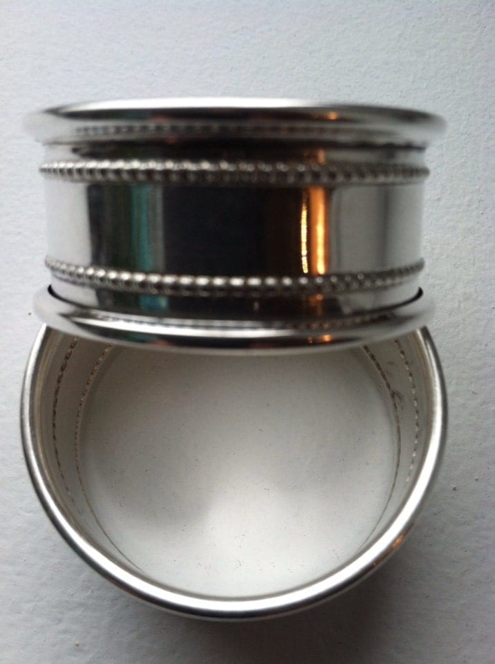 12 Sterling Silver Napkin Rings – Haute Juice
