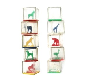 Vintage toy blocks | Etsy