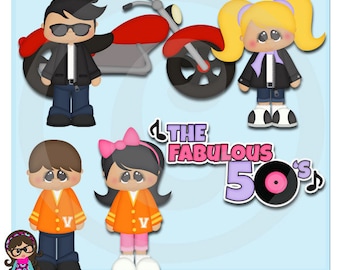 50s clipart – Etsy