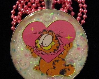 Garfield jewelry | Etsy
