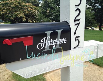 Items similar to Personalized Mailbox Vinyl Decal on Etsy