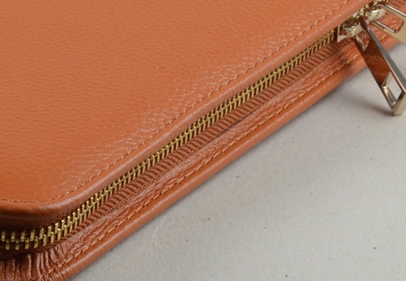 A4 Size Paper Writing Folio Case with Zipper Around Cover