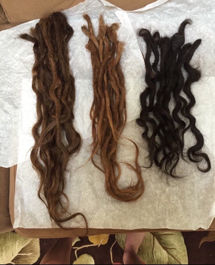 Human hair luxury dreadlock extensions 10