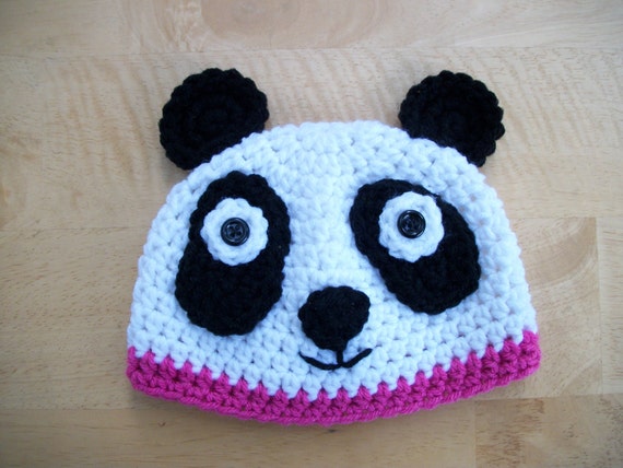 Panda Beanie Hat / Photo Prop