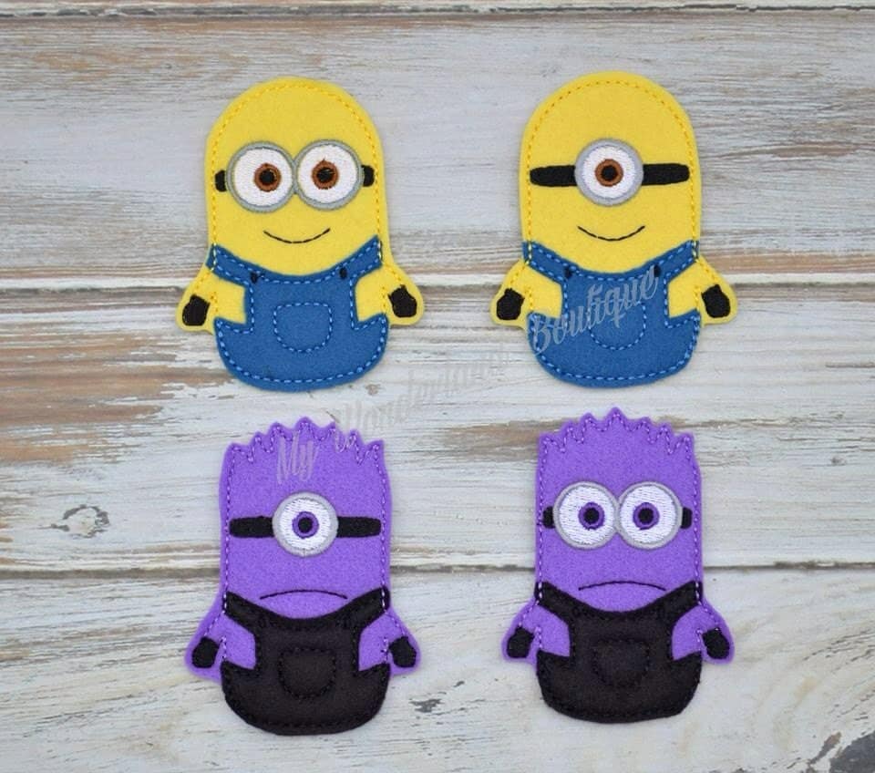 Minions inspired finger puppets