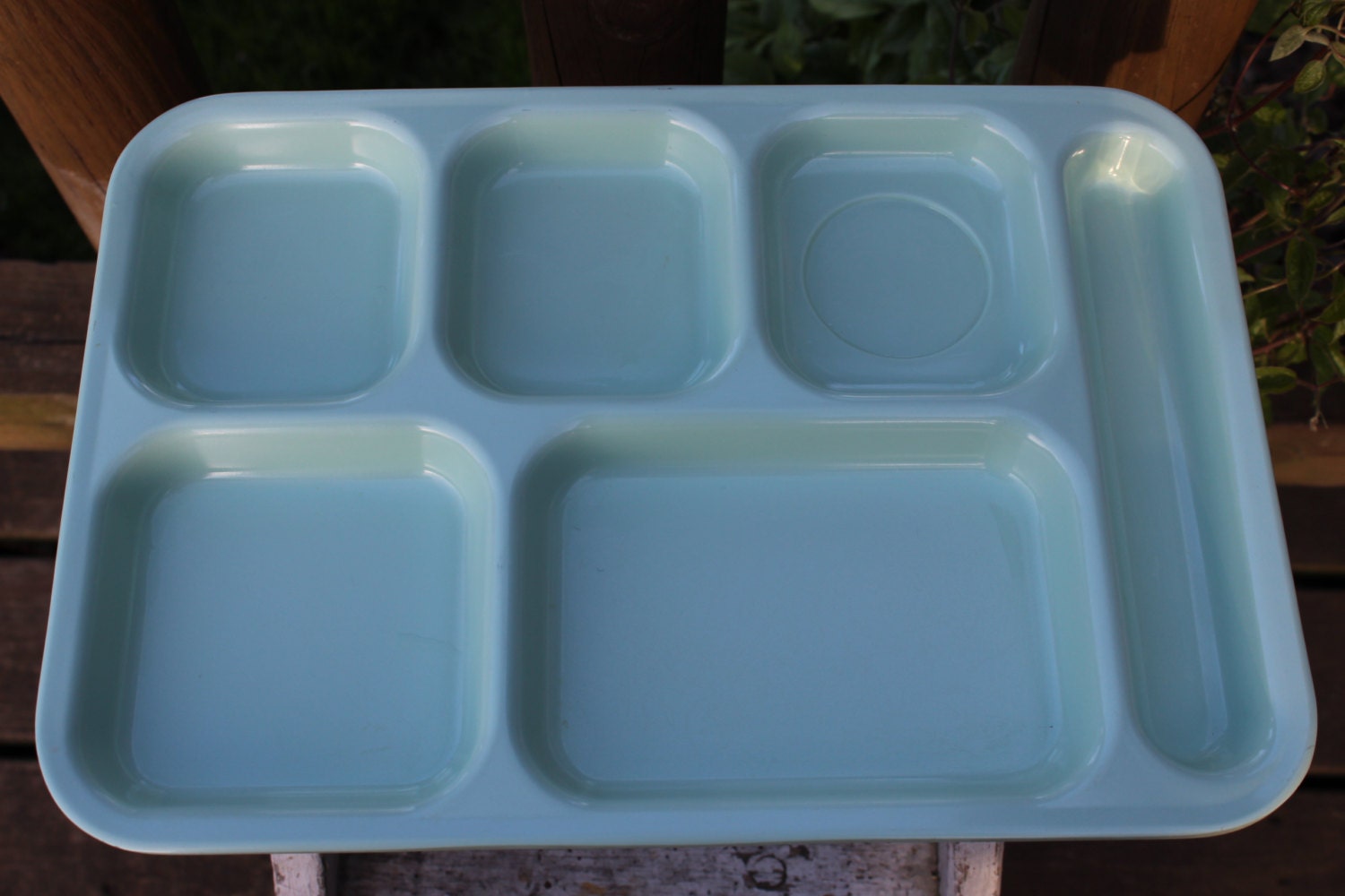 vintage lunchroom tray divided lunch tray, Vintage Dallas Ware sea foam ...