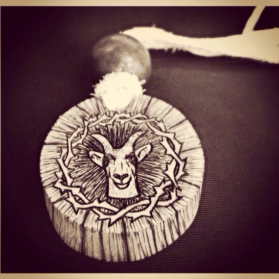 White Goat Crown of Thorns ATWA symbol design