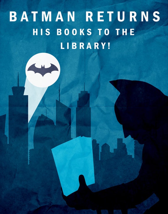 Batman Returns His Books to the Library by GottaTeachEmAll