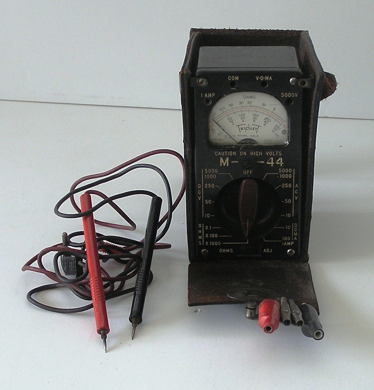 Vintage Triplett Voltage Meter in Original by TreasureByDemand
