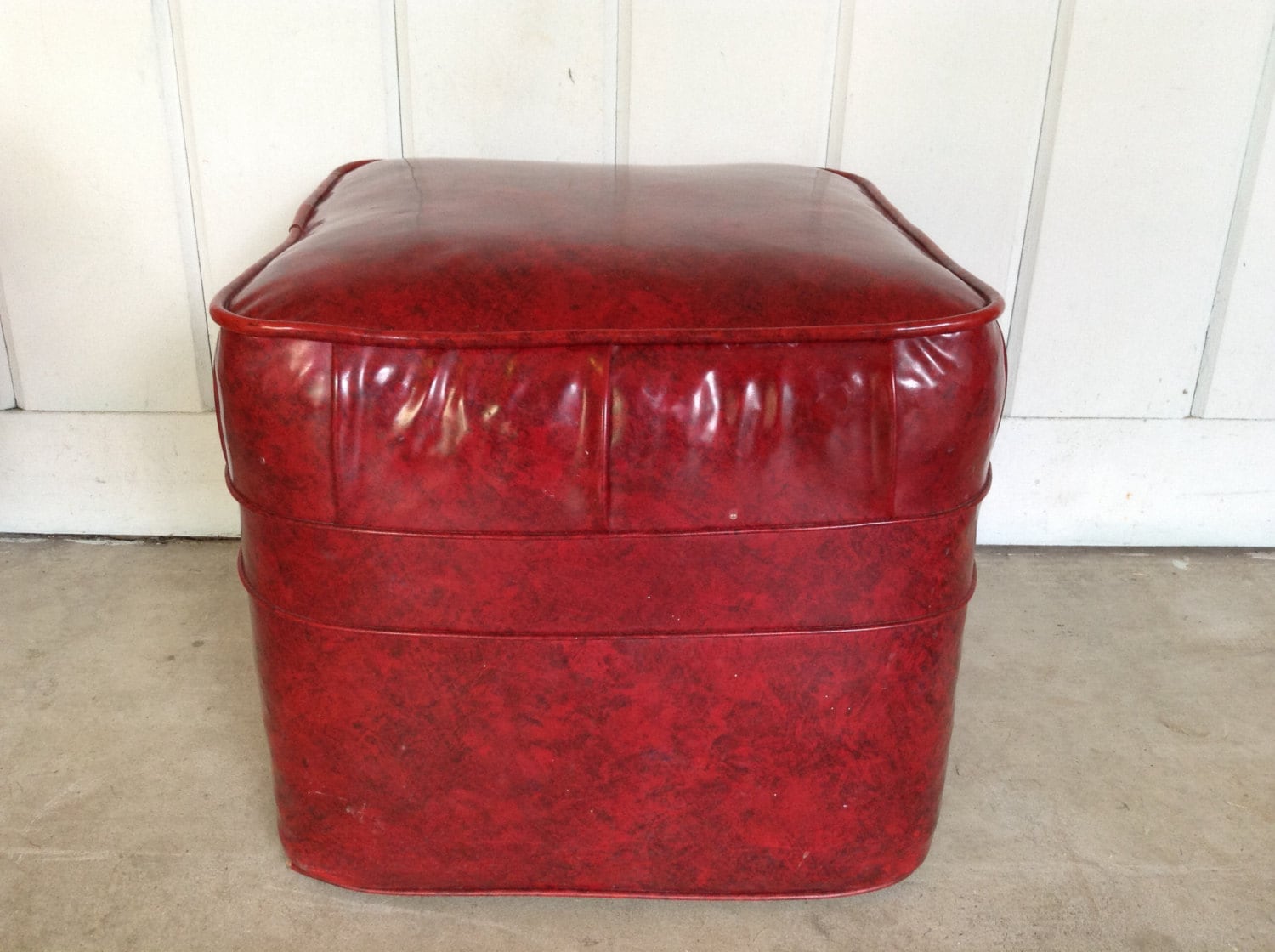 Mid-Century Modern Red Stool or Cube – Haute Juice