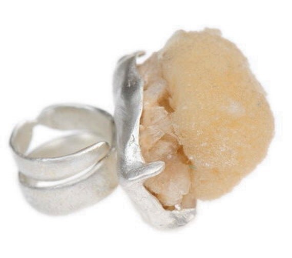 Thomsonite Seascape Ring Primitive Modern Organic