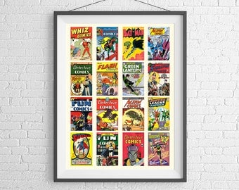 Nintendo 8-Bit Video Game Cover Poster Collection of Vintage