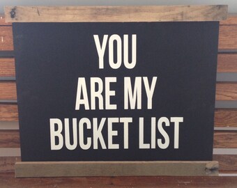 Items similar to Customizable Large Bucket List Chalkboard like Subway ...
