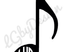 Popular items for music notes decal on Etsy
