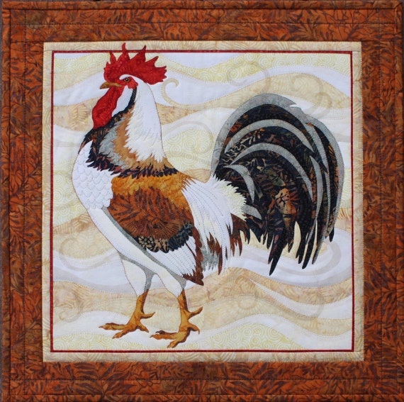 Toni Whitney Design All Gussied Up Rooster Applique Quilt