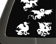 Unique dragon car decal related items | Etsy