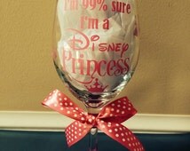 Popular items for princess wine glass on Etsy