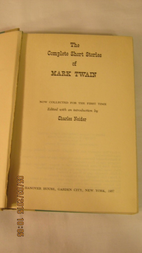 MARK TWAIN Book The COMPLETE Short Stories by RobertasRetroRack